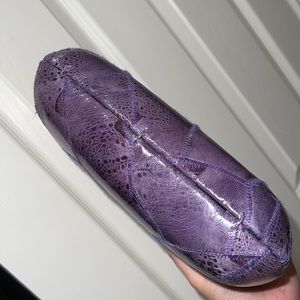 Bags | Purple Genuine Frog Skin Clutchcrossbody Bag | Poshmark